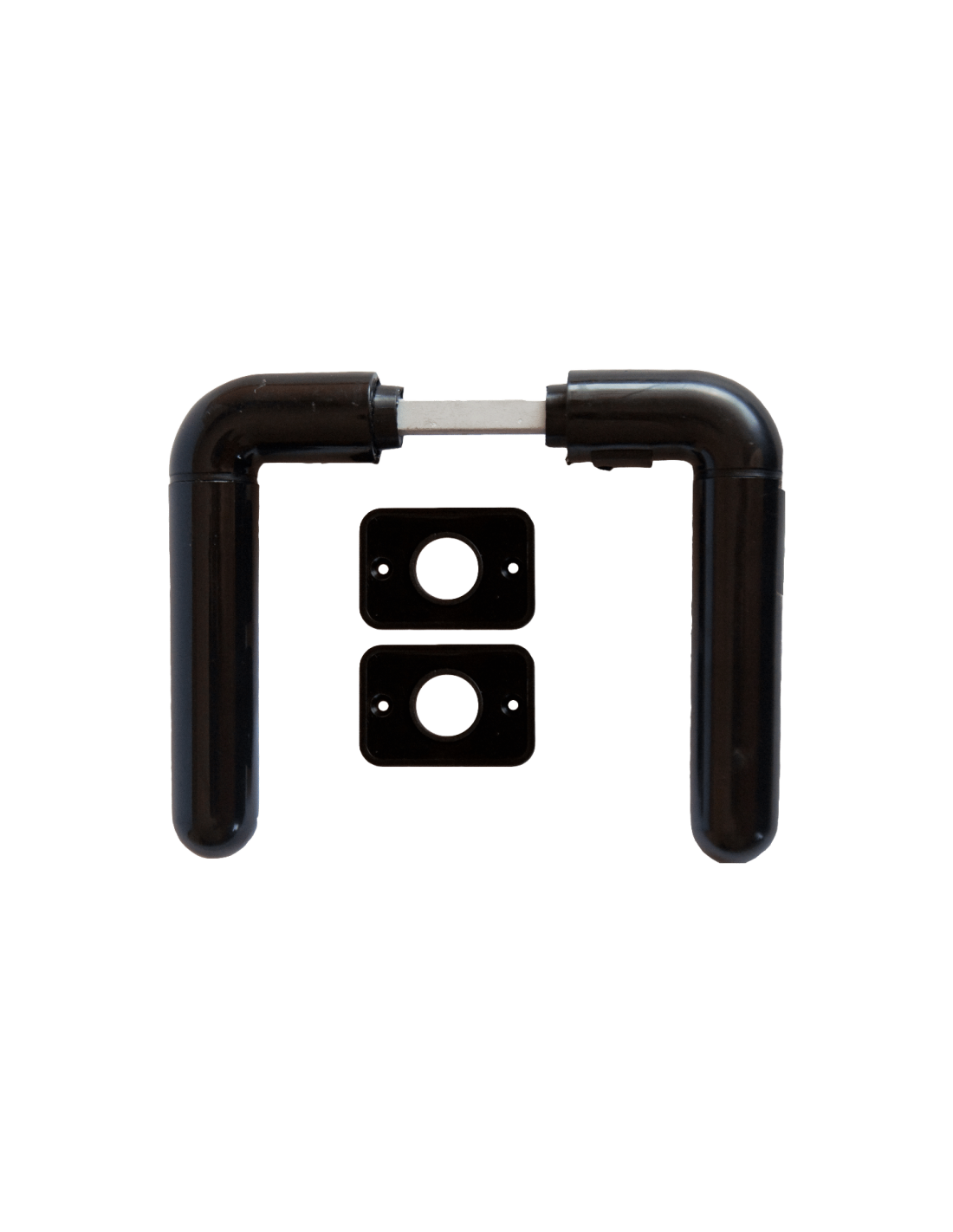 PICAPORTE REDONDO C/BOCALLAVE CUAD. NEGRO